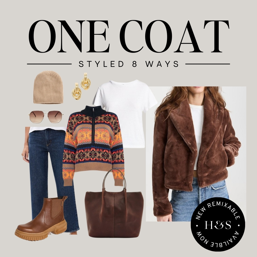 1 Coat, 8 Ways | Hue & Stripe